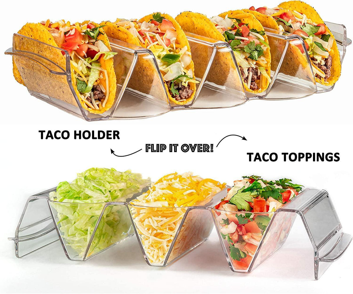 PRODYNE Acrylic Taco Time Servers Set/3 – the international pantry